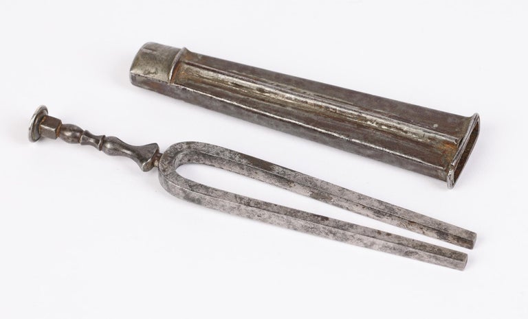 Georgian Rare Steel Cased Tuning Fork For Sale at 1stDibs