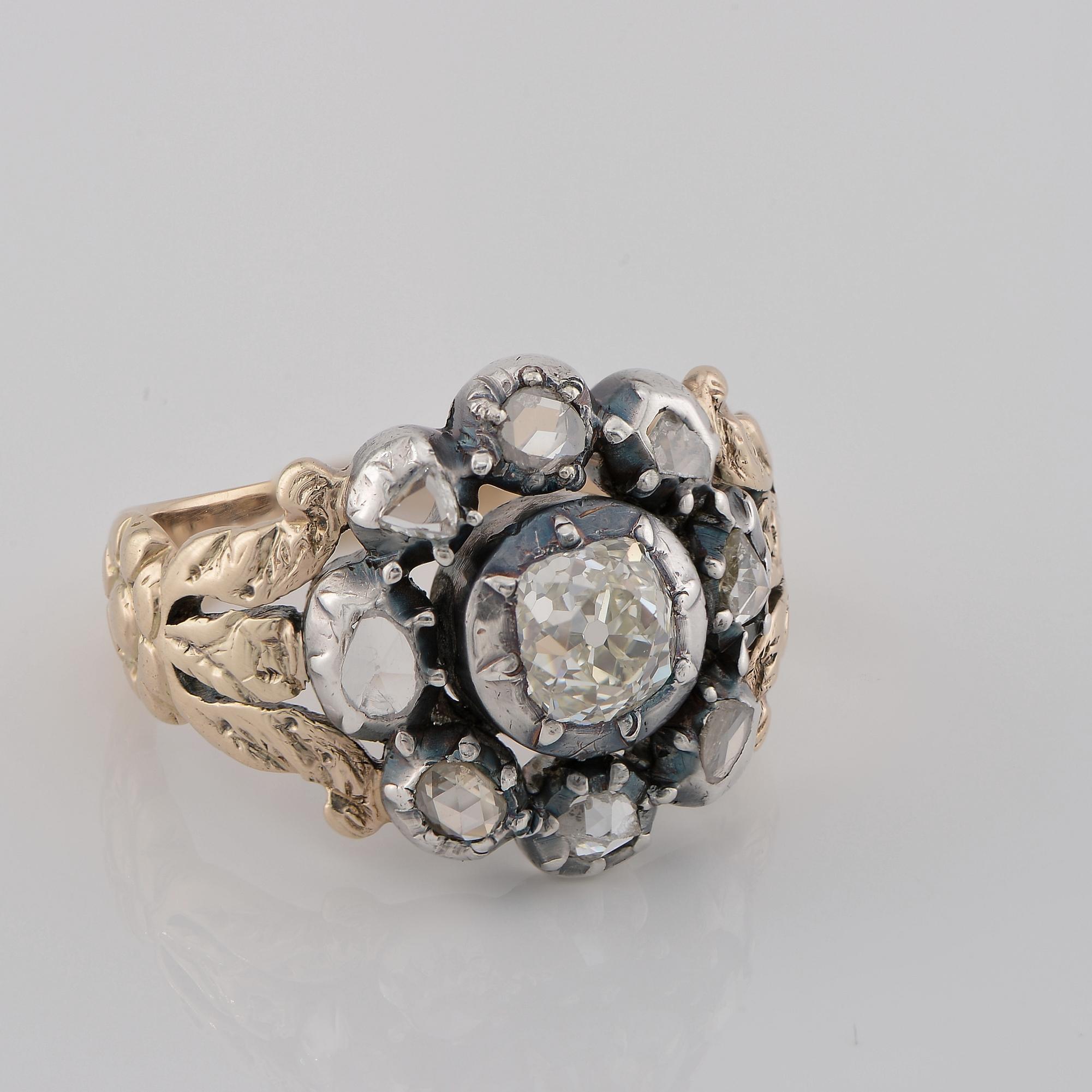 Georgian/Regency Diamond Cluster Ring Ring For Sale at 1stDibs