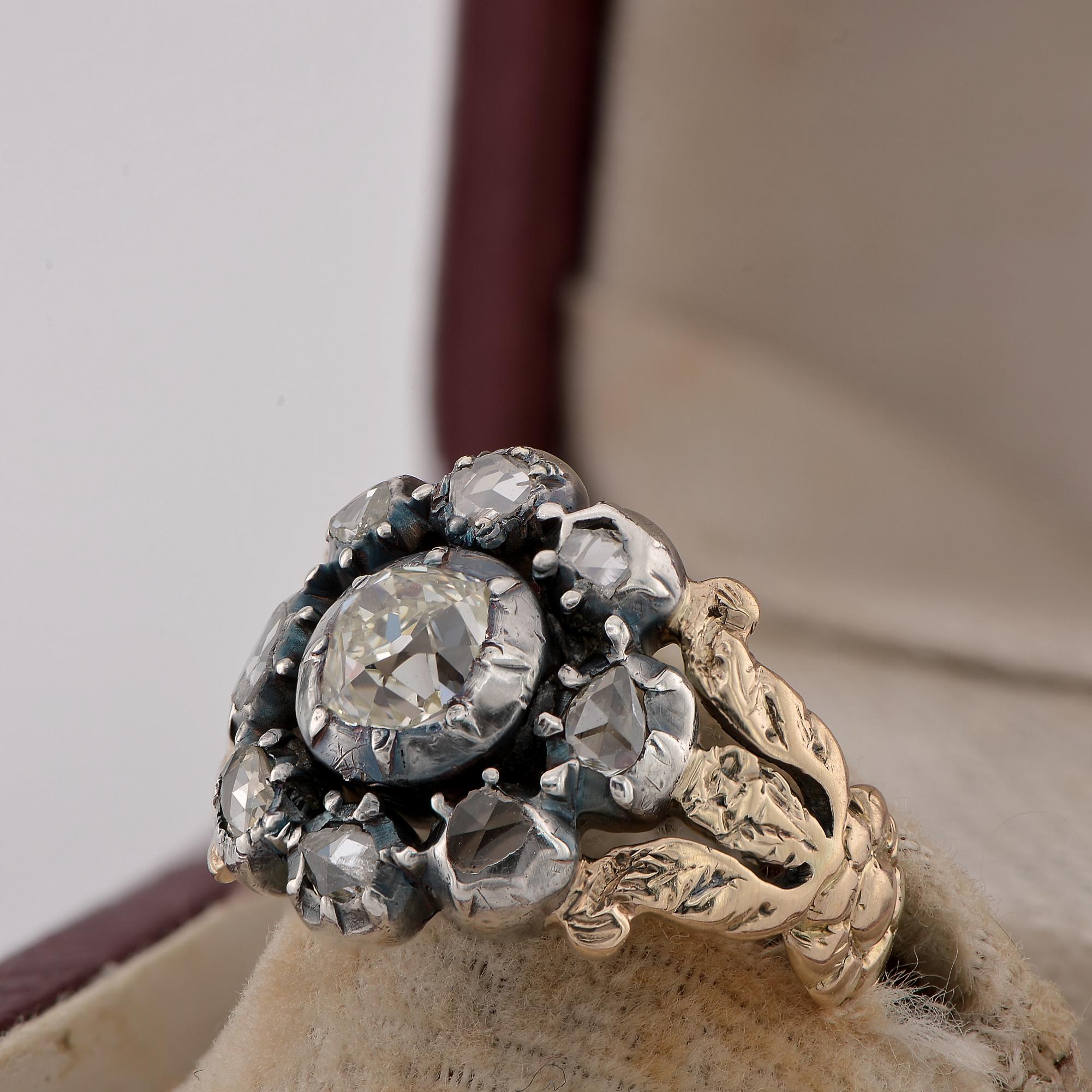 Georgian/Regency Diamond Cluster Ring Ring For Sale at 1stDibs