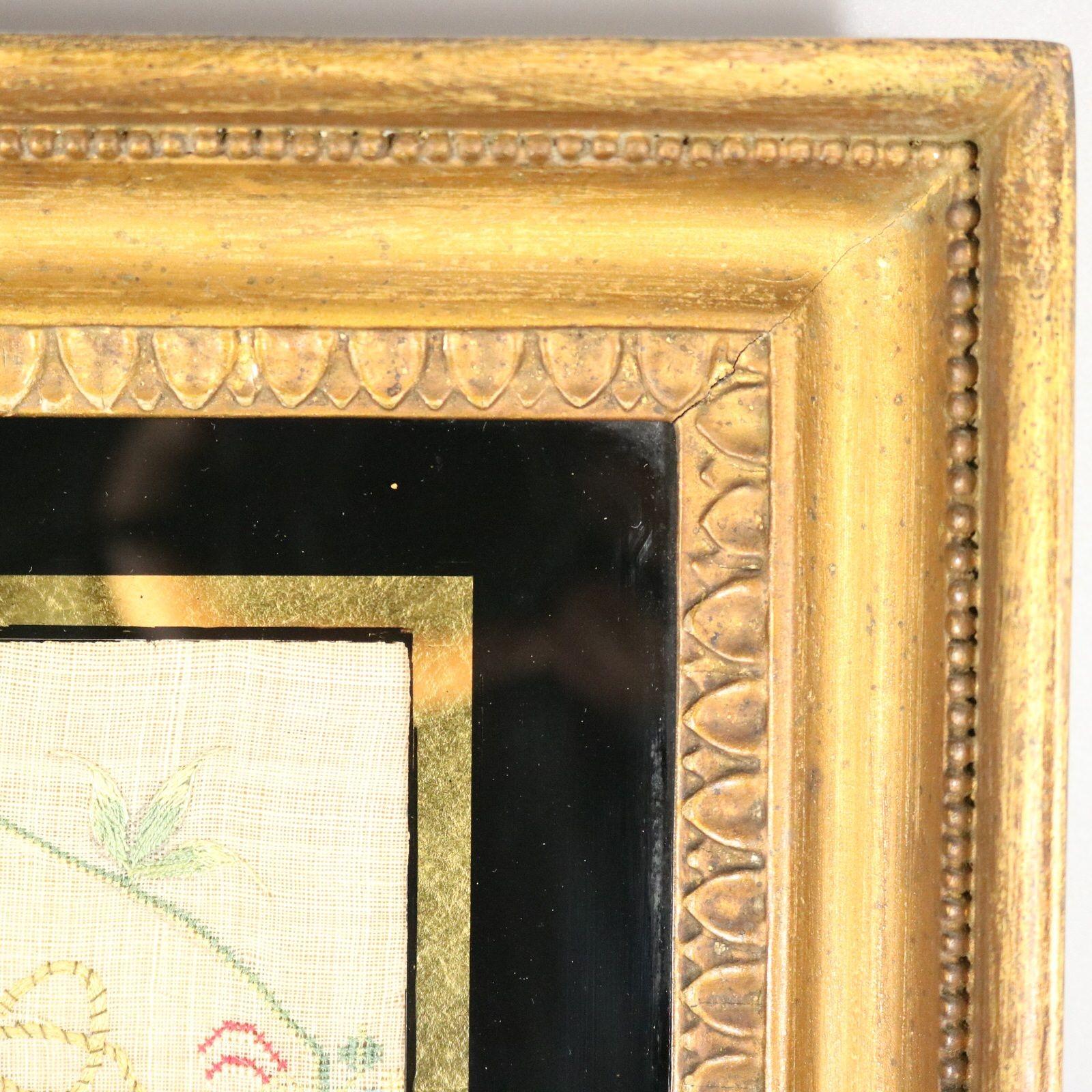 Georgian Sampler, 1810, by Mary Peers with Country Scene at 1stDibs