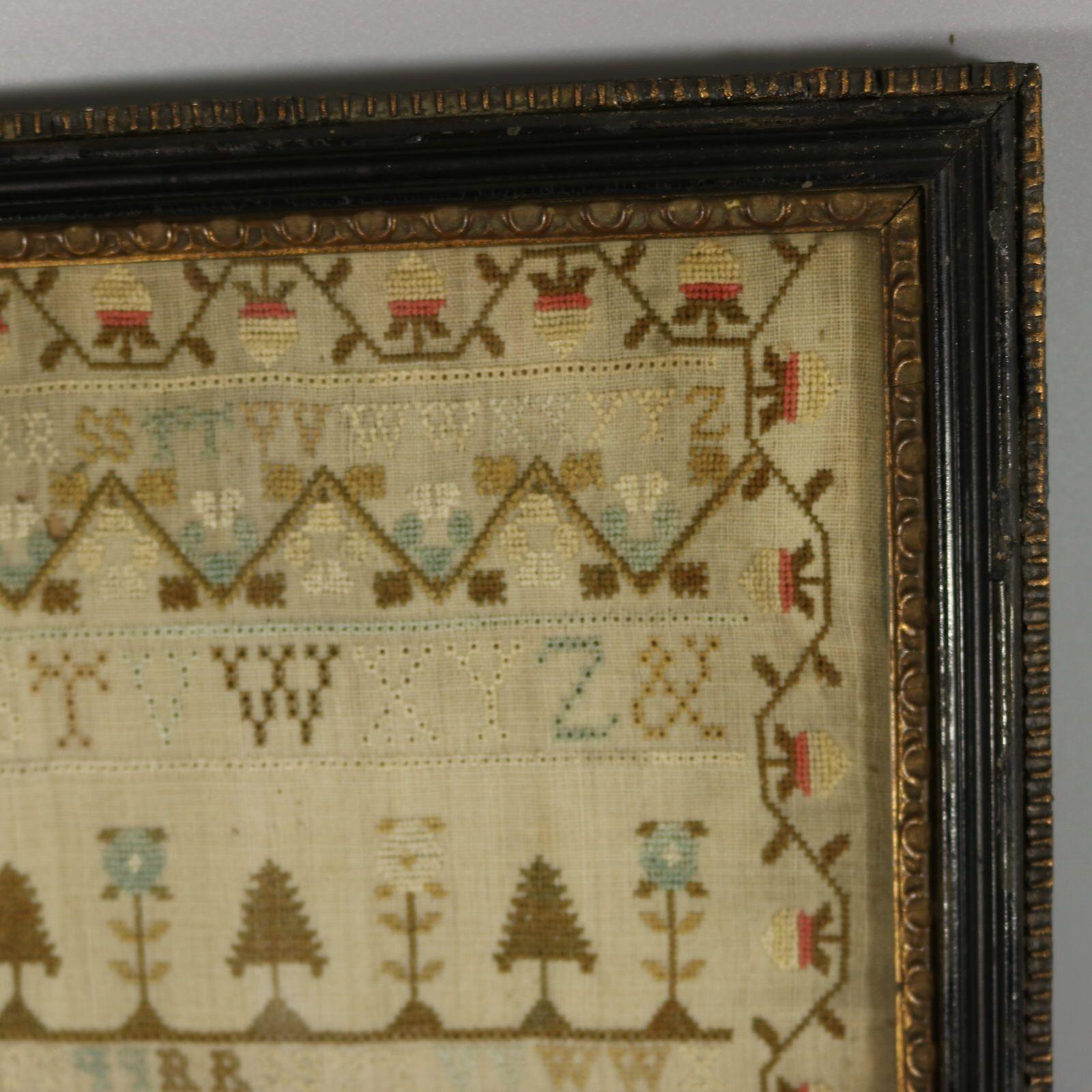 Georgian Sampler, 1769, by Anne Duchemin 10yrs Old at 1stDibs