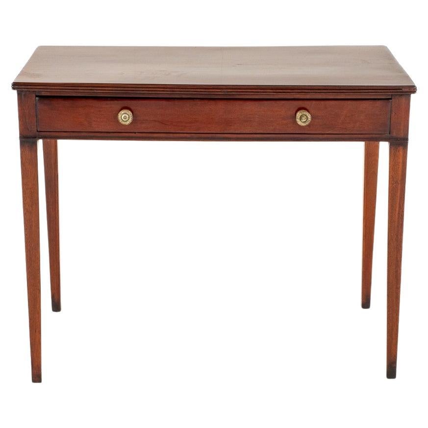 Georgian Side Table Serpentine Mahogany For Sale at 1stDibs