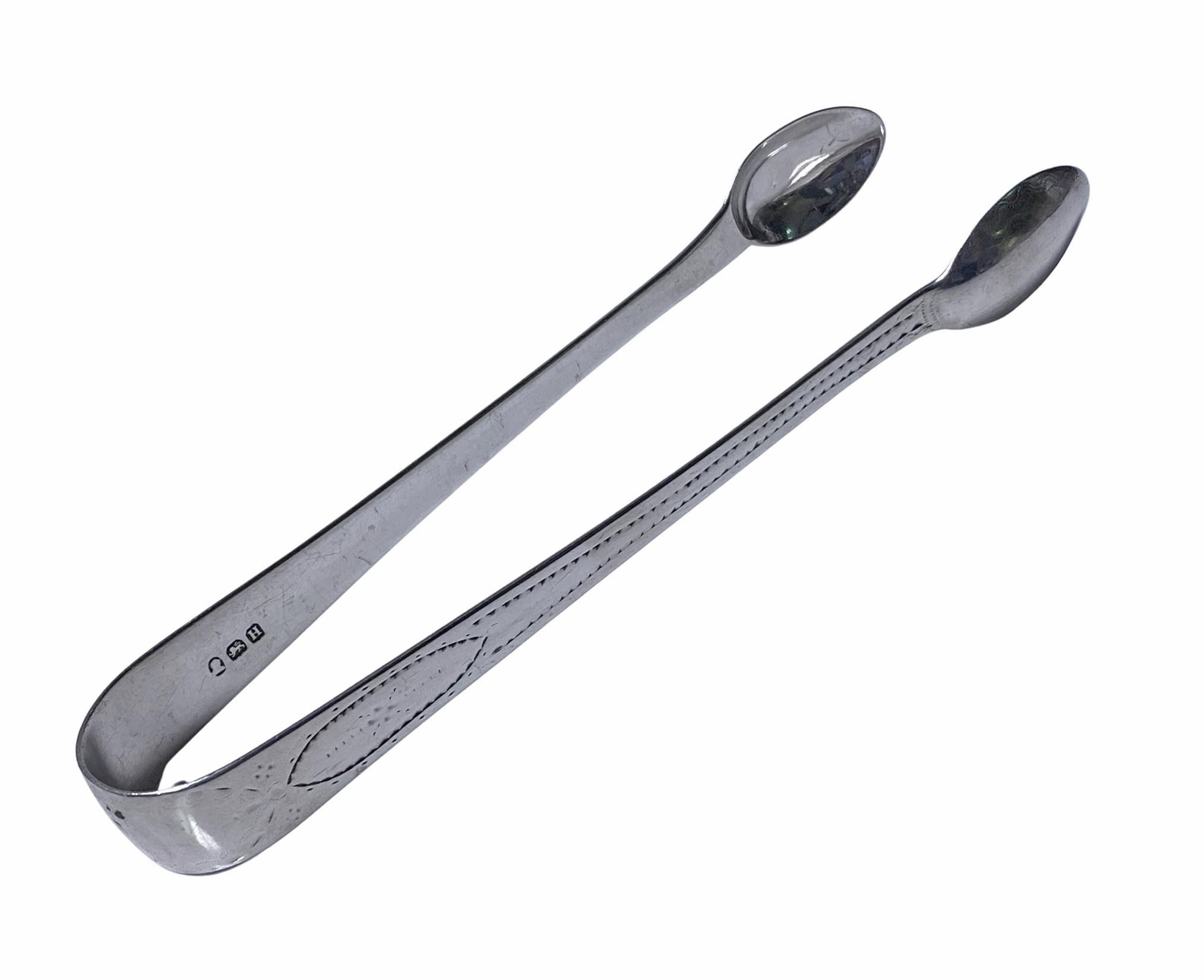 Georgian Silver Tongs London 1803 Duncan Urquhart and Naphtali Hart For ...