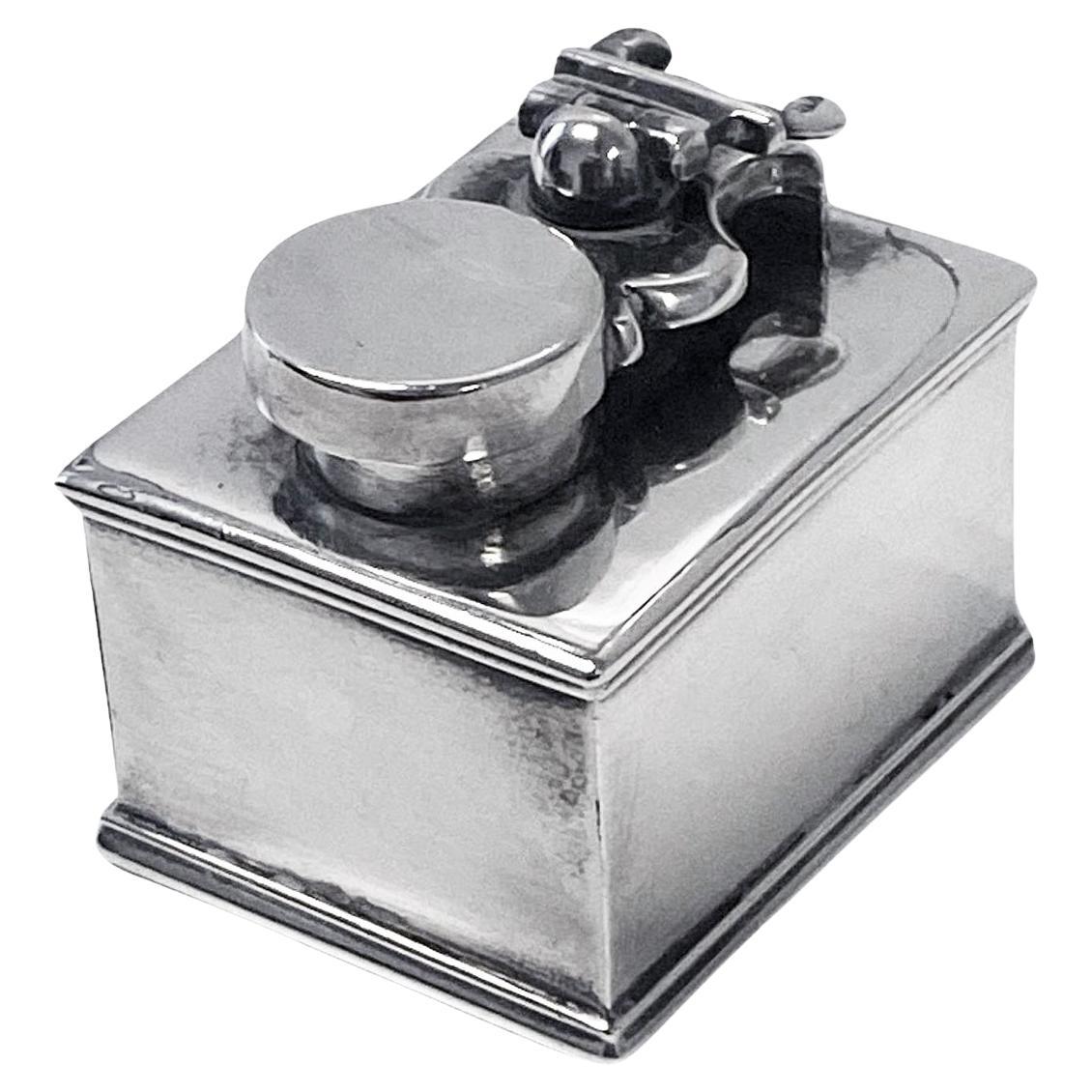 Georgian Silver travelling Inkwell London 1814 at 1stDibs