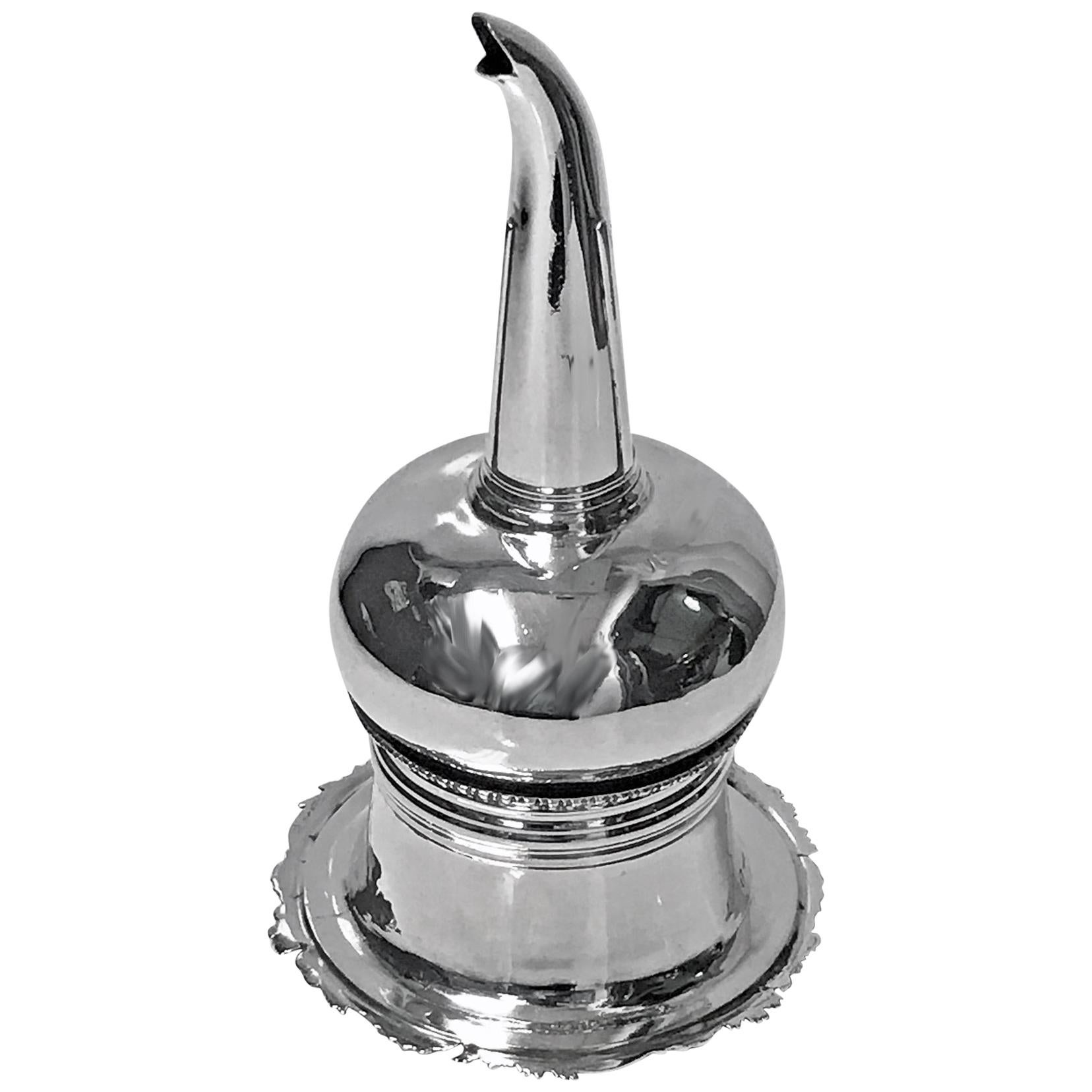 Georgian Silver Wine Funnel, London 1828, John Edward Terry at 1stDibs