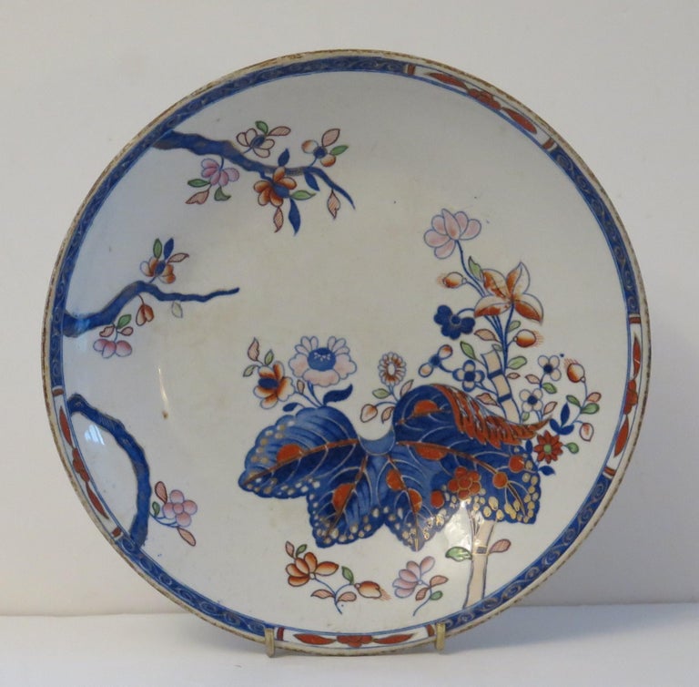 Georgian Spode Stone China large Saucer Dish in Tobacco Leaf Pattern No ...
