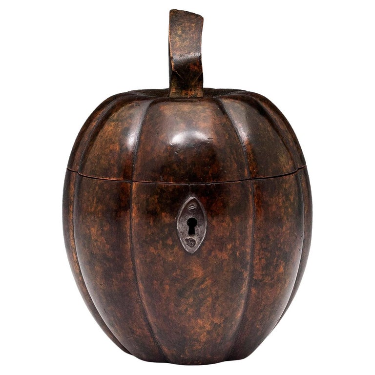 Georgian Squash Fruit Tea Caddy For Sale at 1stDibs