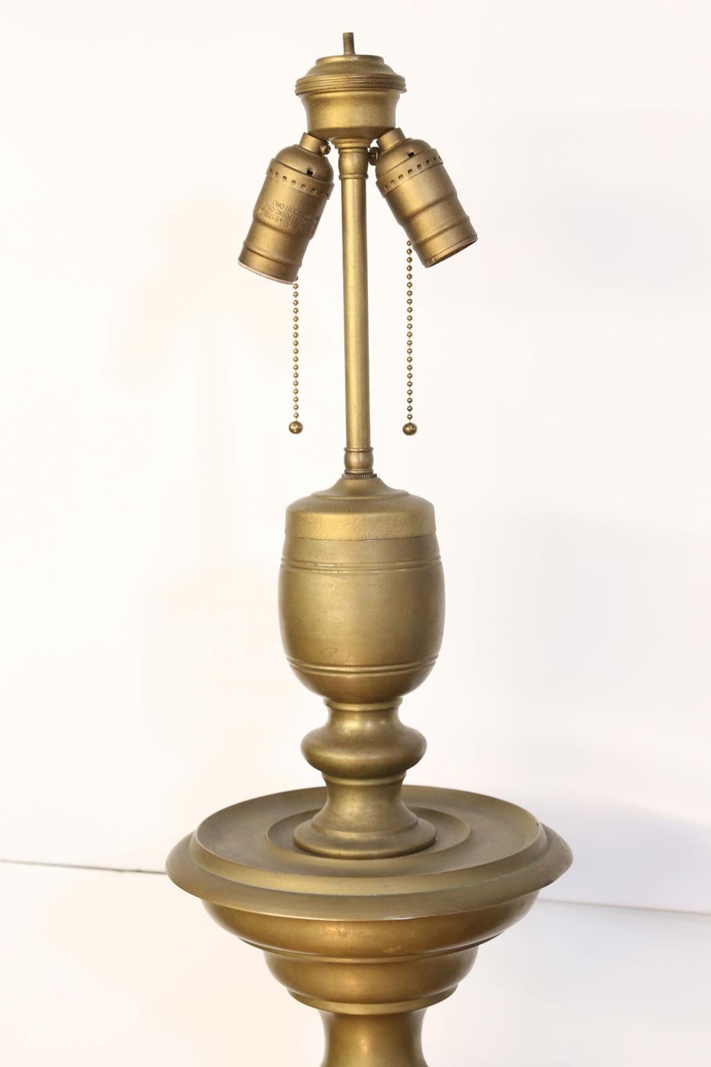 Georgian Style Brass Floor Lamp at 1stDibs