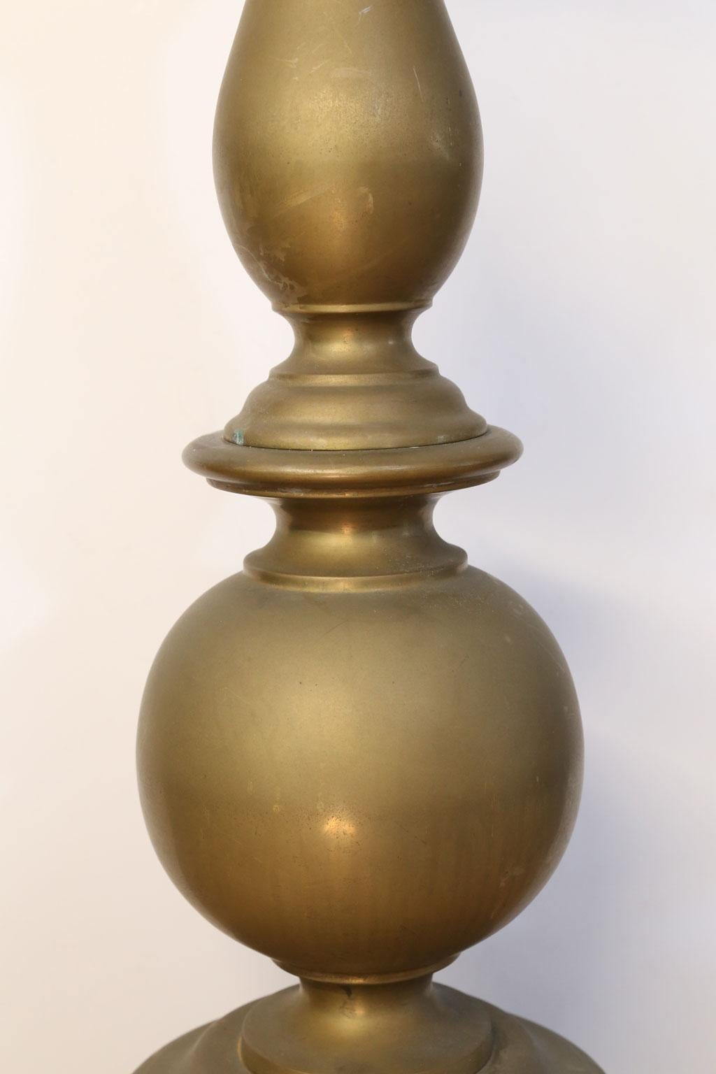 Georgian Style Brass Floor Lamp at 1stDibs
