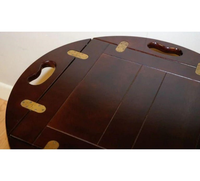 Georgian Style Hardwood Butler's Tray Coffee Table For Sale at 1stDibs