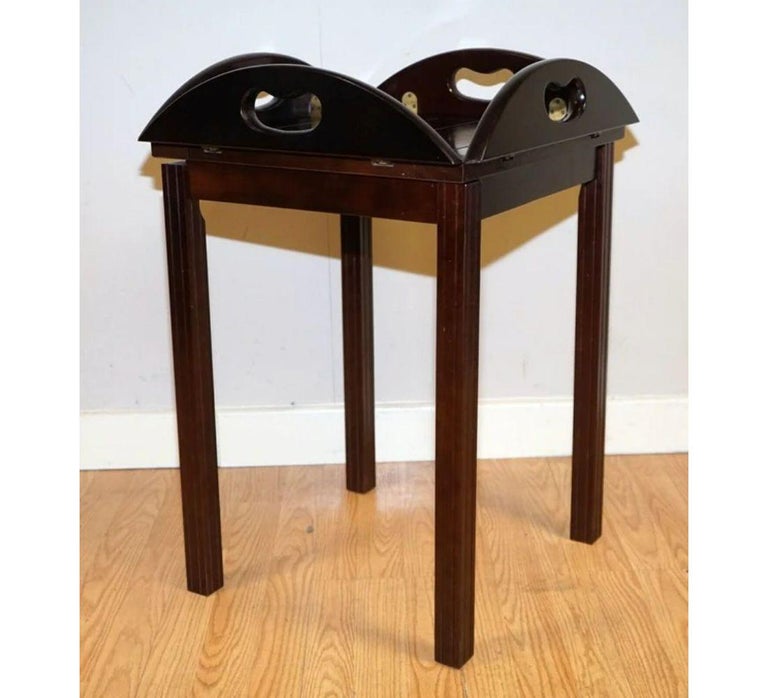 Georgian Style Hardwood Butler's Tray Coffee Table For Sale at 1stDibs