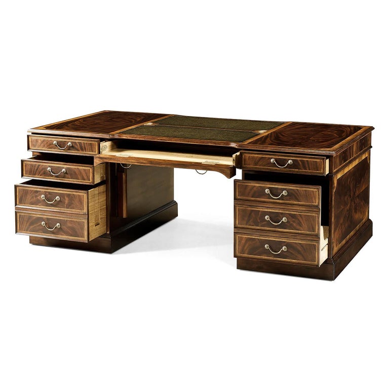 Georgian Style Mahogany Partners Desk at 1stDibs