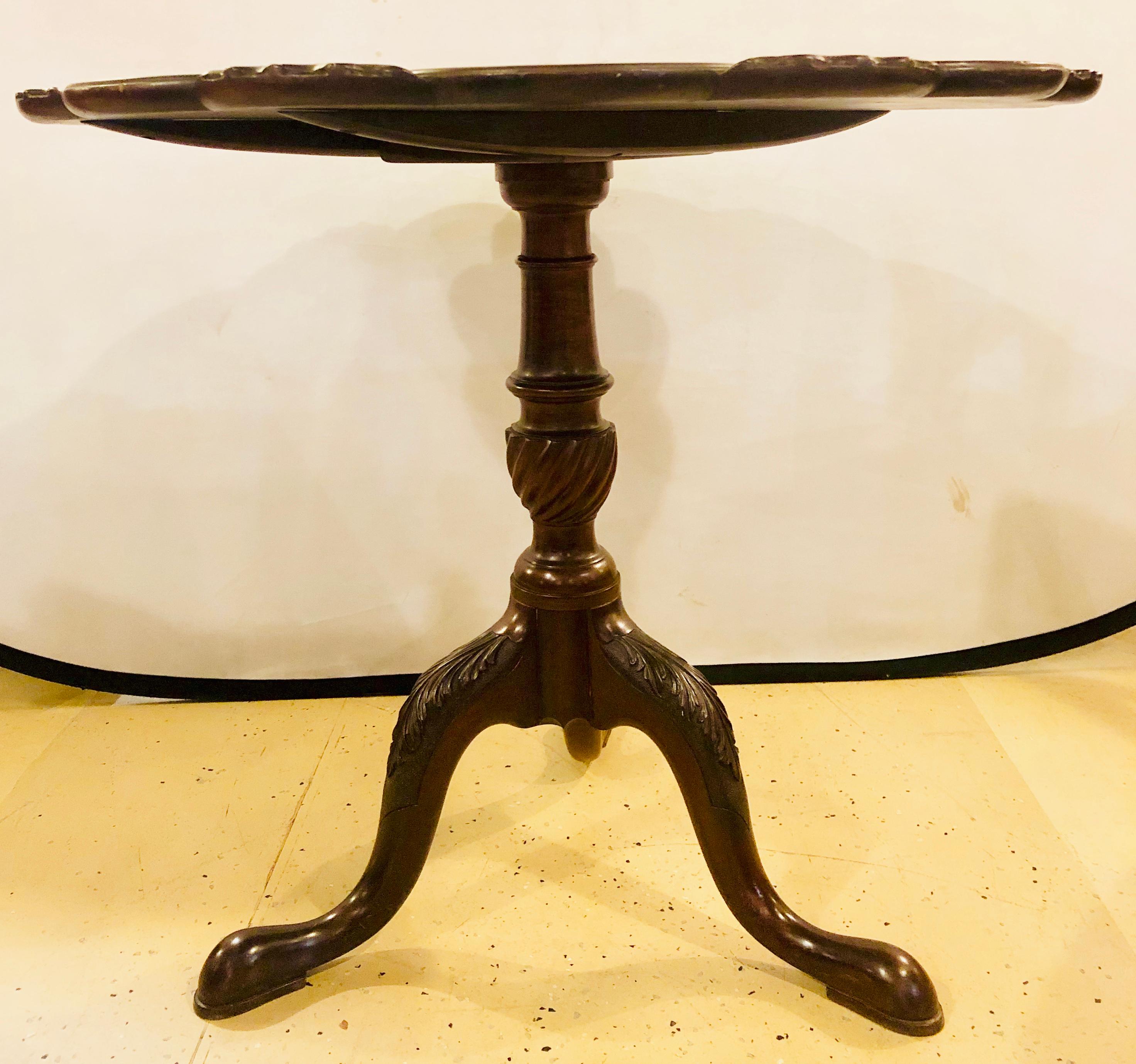 Georgian Style Mahogany Tilt-Top Supper Table at 1stDibs