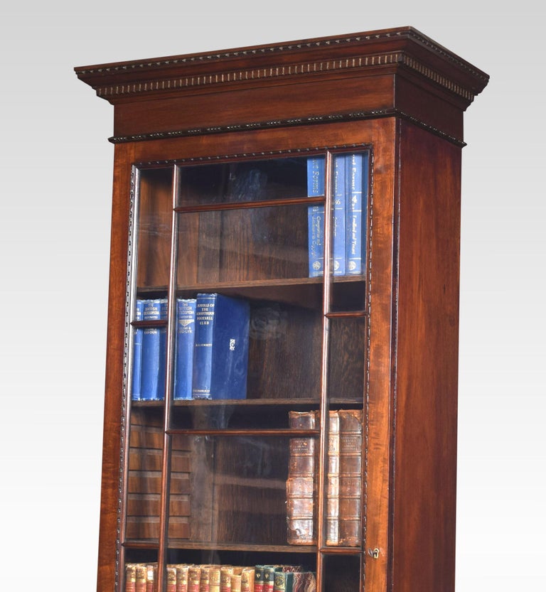 Georgian Style Tall Narrow Bookcase at 1stDibs