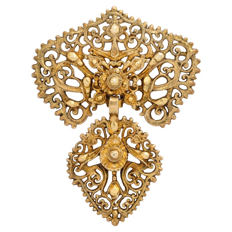 Georgian Travel Pendant Gold over Metal For Sale at 1stDibs