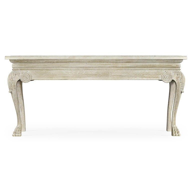 Georgian White Oak Console Table For Sale at 1stDibs
