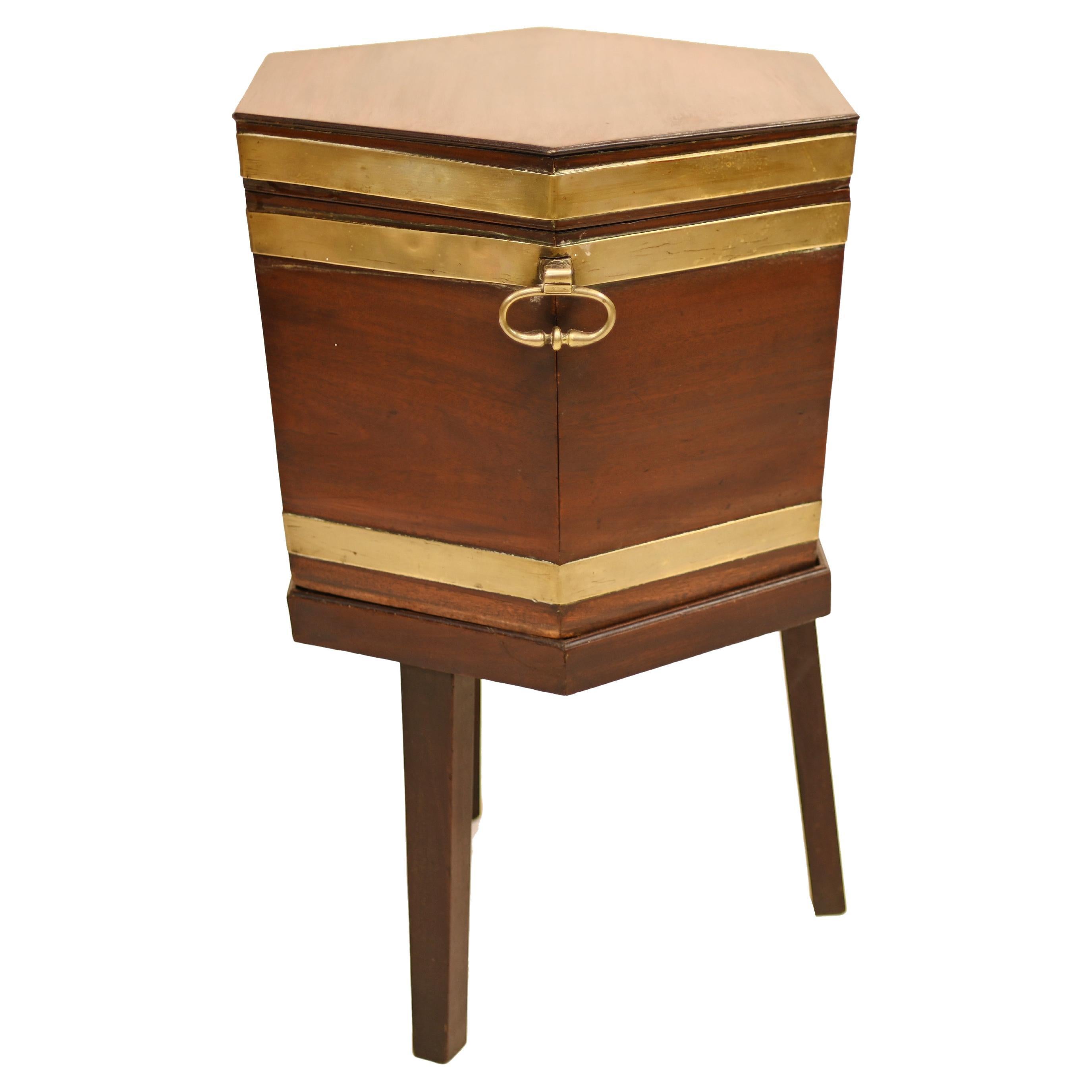 Regency Wine Cooler Sarcophagus Mahogany Chest For Sale at 1stDibs
