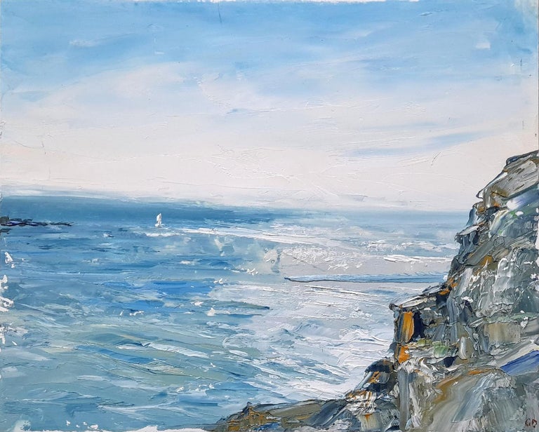 Georgie Dowling - Sparkling Sea, Gower Peninsula, Impressionist ...
