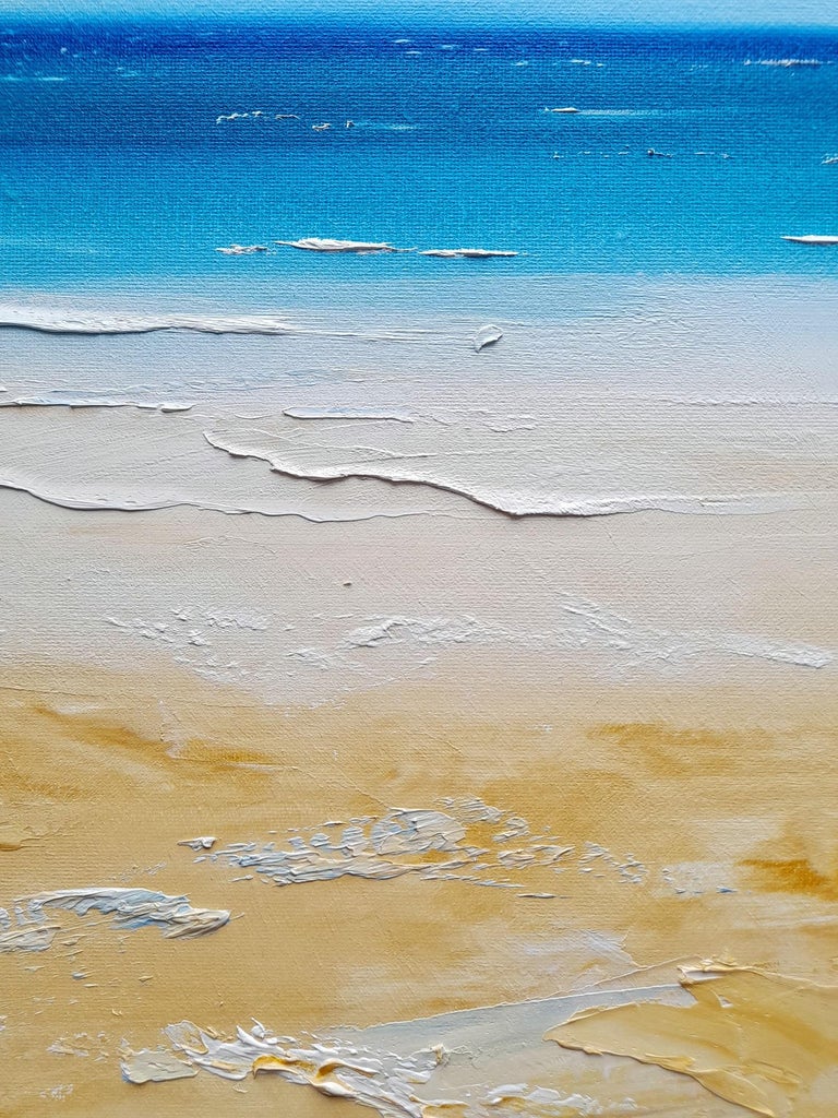 Georgie Dowling - Summers Serenity, Textured Seascape Art, Oil Painting ...