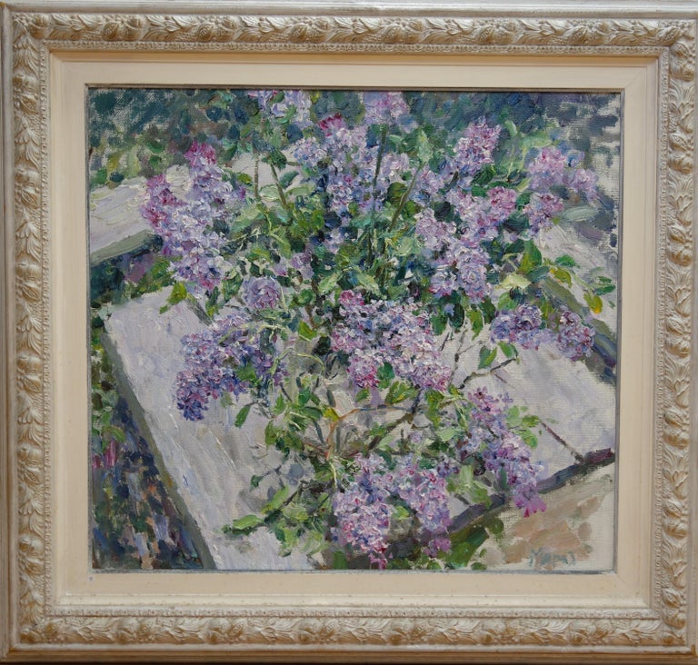 Georgij Moroz - "Lilac in the light" Flowers,Lilac cm. 71 x 65 oil For ...