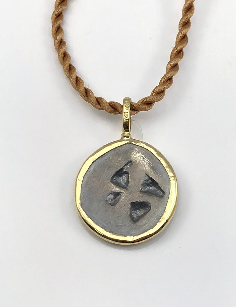 Georgios Collections Collier pendentif en or 18 carats avec une pièce d ...