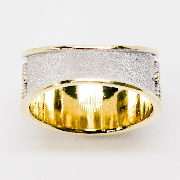 Georgios Collections 18 Karat Yellow Gold Rhodium Brown and Green ...