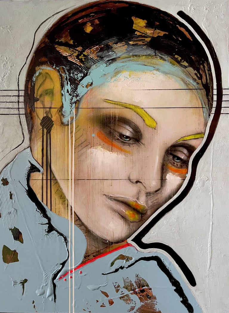 Ger Doornink - Blue Rules - 21st Century, Contemporary, Figurative ...