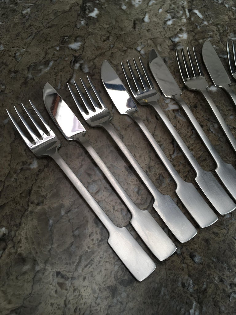 Gerald Benney Stainless Cutlery by Viners of Sheffield, British, 1970s ...