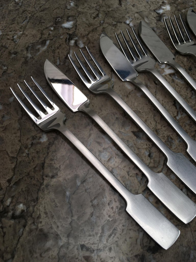 Gerald Benney Stainless Cutlery by Viners of Sheffield, British, 1970s ...
