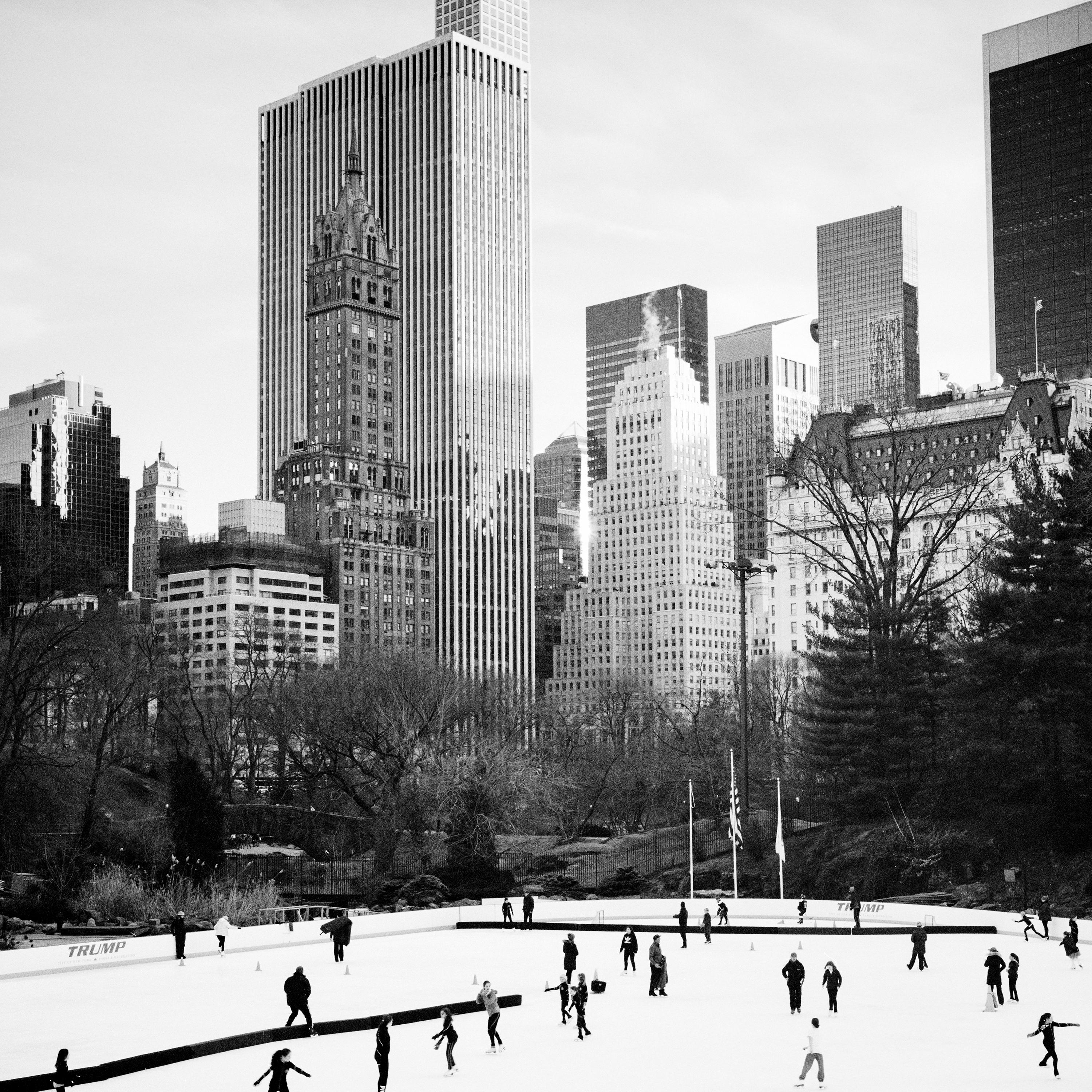 Gerald Berghammer - Dancing on Ice skyscraper New York City black white ...