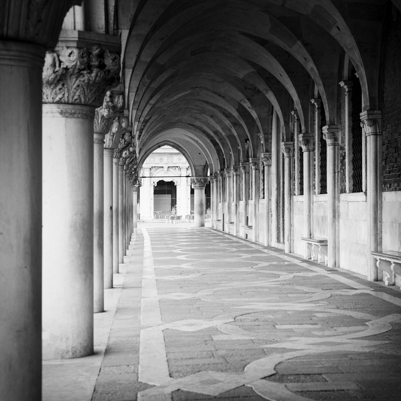 Gerald Berghammer - Doge's Palace Arcade, Venice, fine art black and ...