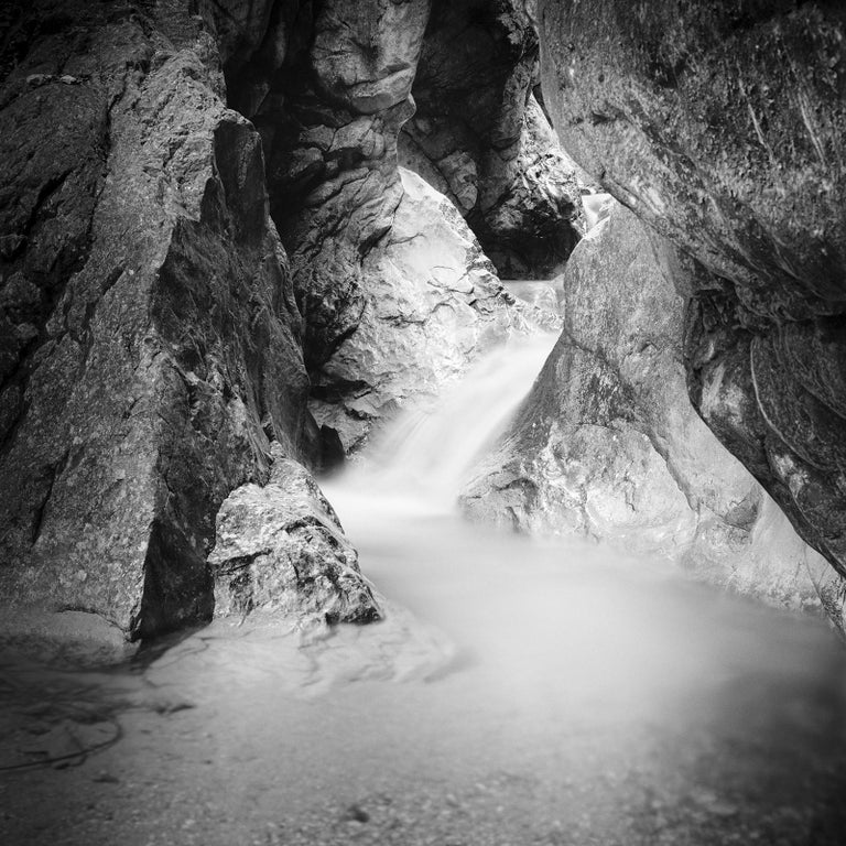 Gerald Berghammer - Wild Water Canyon, Mountain River, Waterfall, black ...
