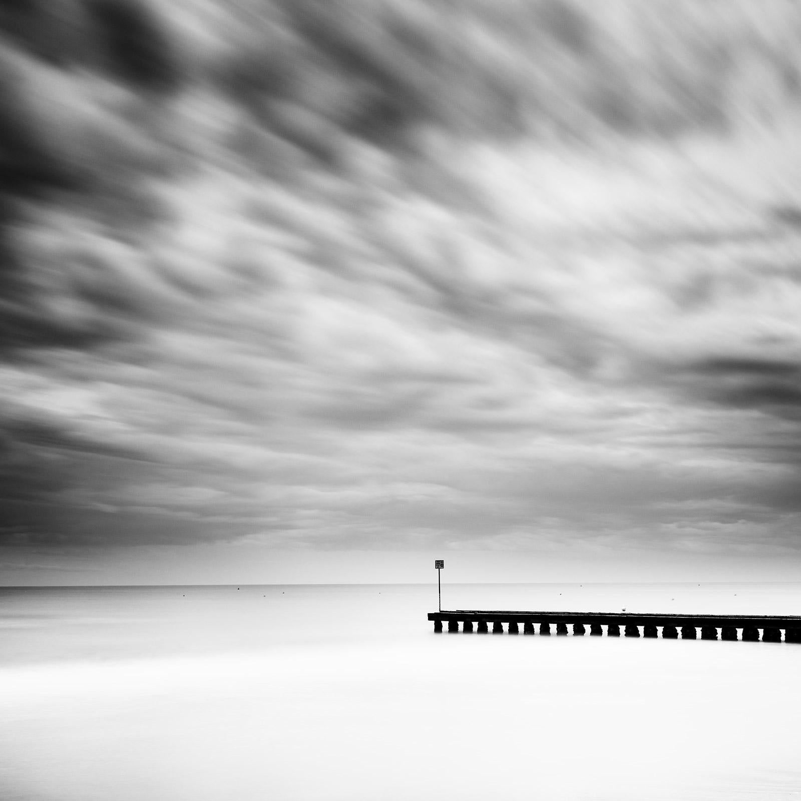 Gerald Berghammer - Wooden Pier in the Sea black and white long ...