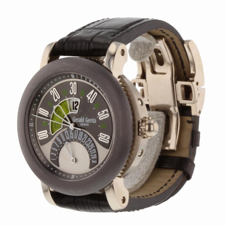 Gerald Genta Arena Bi-Retro BSP.Y.66, Grey Dial, Certified and Warranty ...