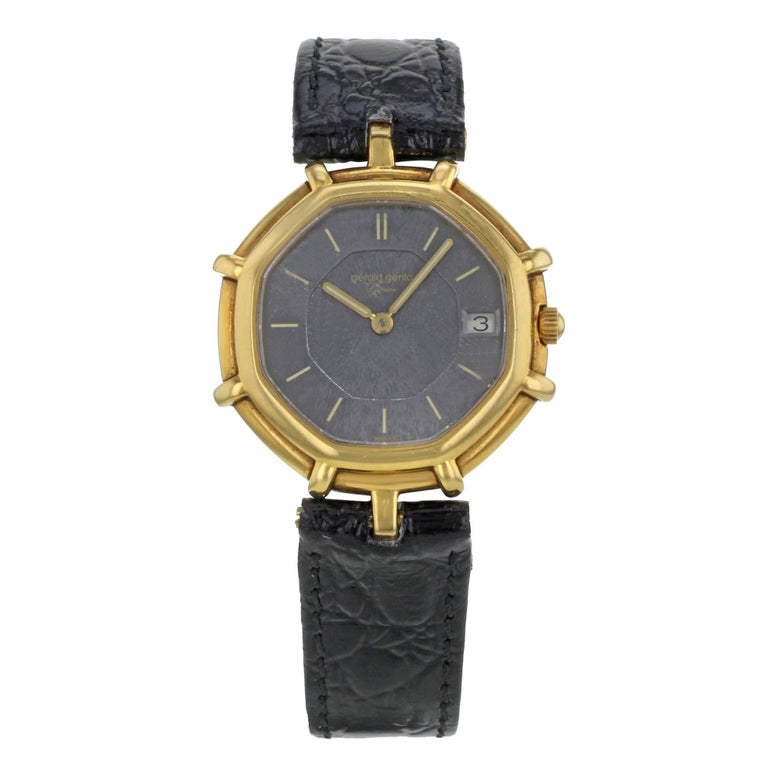 Gerald Genta g2850.7 18 Karat Yellow Gold Quartz Ladies Watch For Sale at 1stDibs