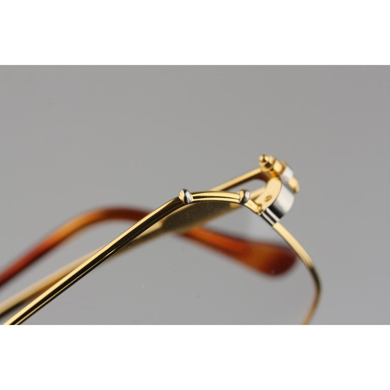 Gerald Genta Rare Vintage Unisex Gold Plated Eyeglasses New Old Stock ...
