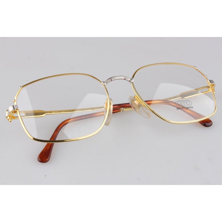 Gerald Genta Rare Vintage Unisex Gold Plated Eyeglasses New Old Stock ...