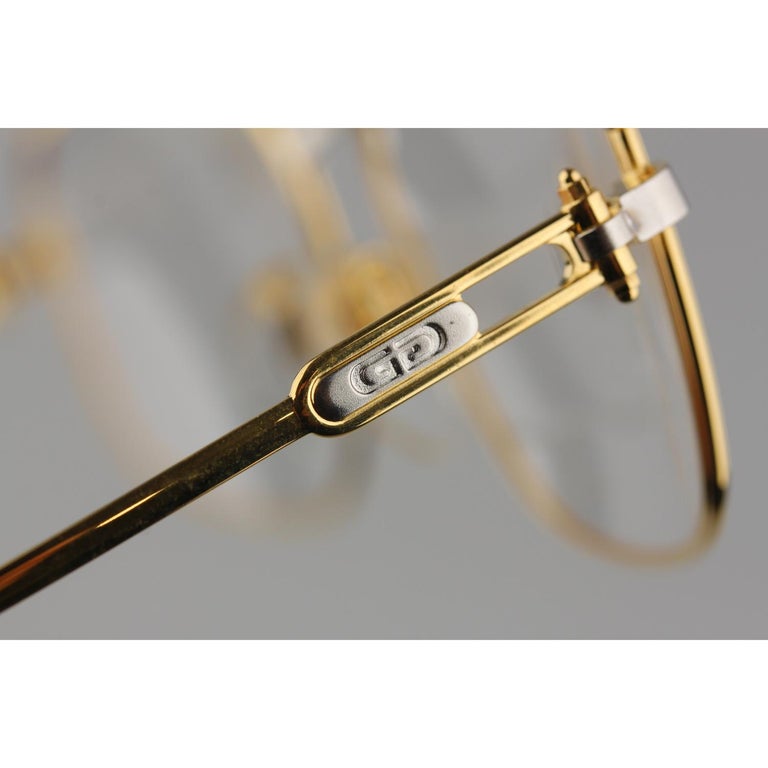Gerald Genta Rare Vintage Unisex Gold Plated Eyeglasses New Old Stock ...