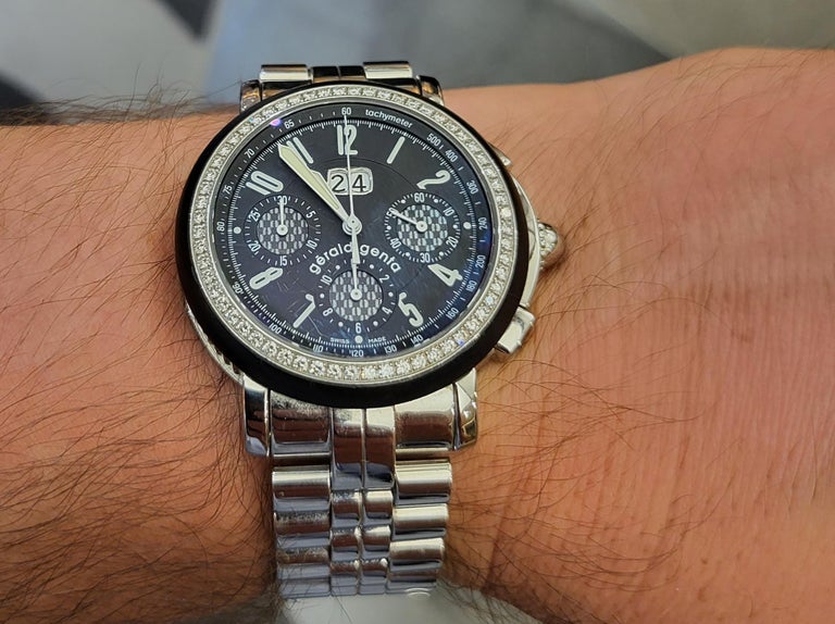 Gerald Genta Steel Chronograph Sport, Ref CHS-X-10, Automatic and ...