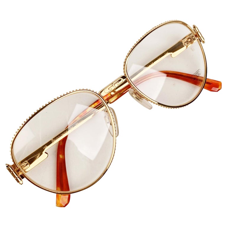 Gerald Genta Vintage Eyeglasses Gold Plated Gefica 03 Frame 140 mm For ...