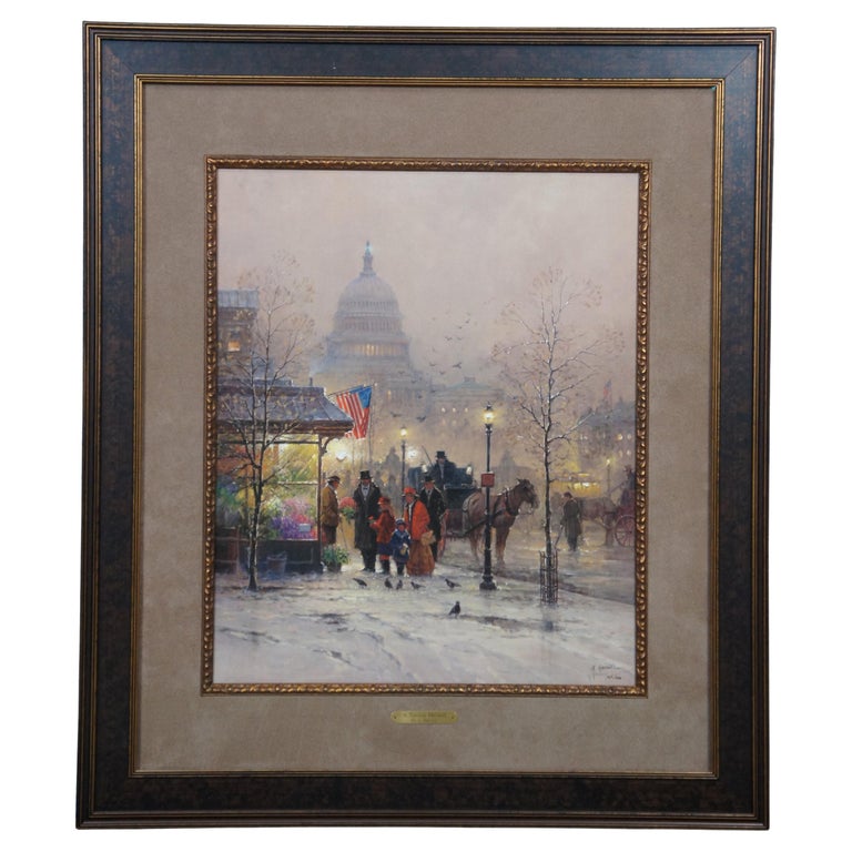 Gerald Harvey A Nation Blessed Washington DC Cityscape Lithograph w COA ...