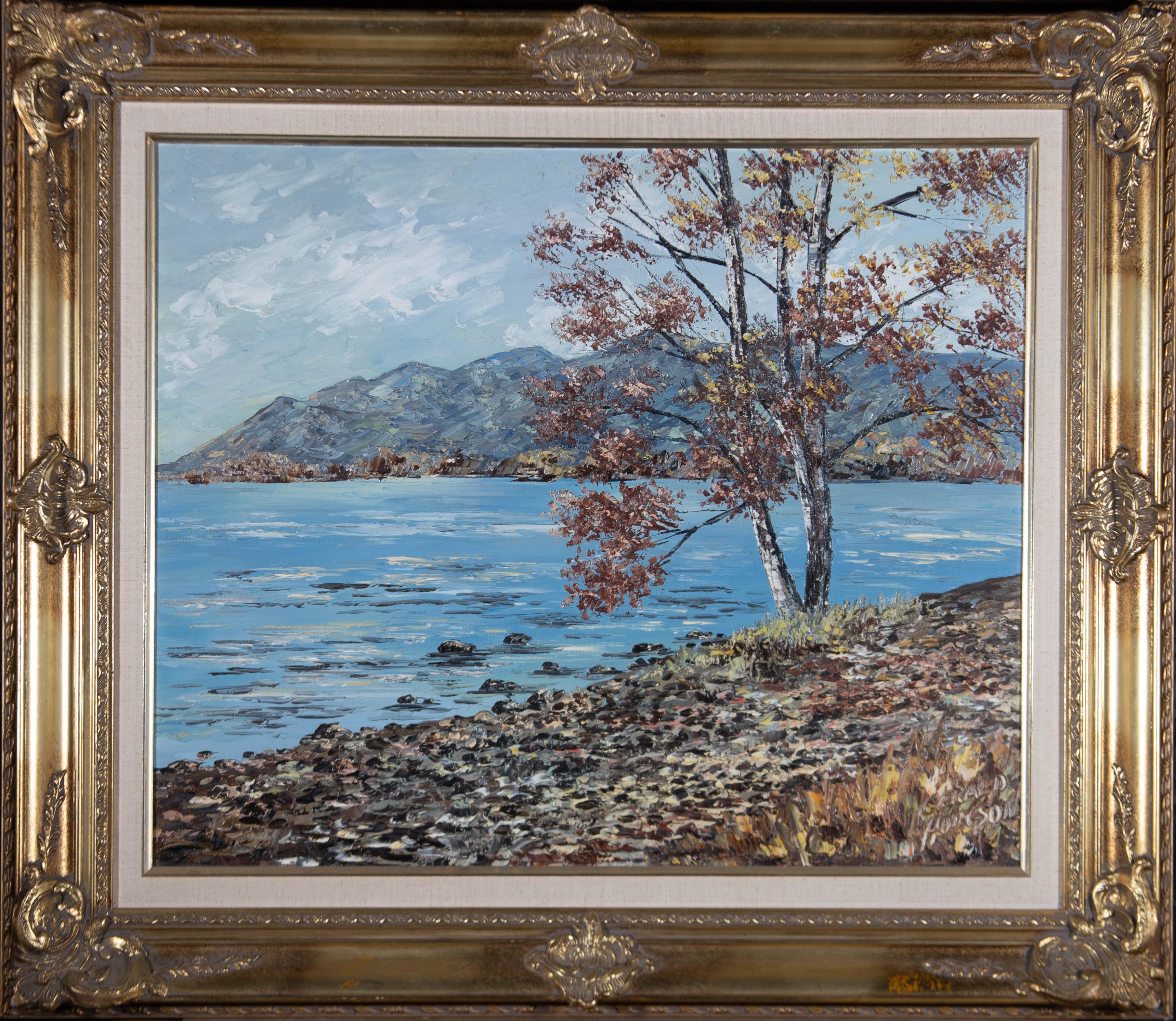 Gerald Hodgson - Gerald Hodgson - 1992 Oil, Derwentwater, Lake District ...