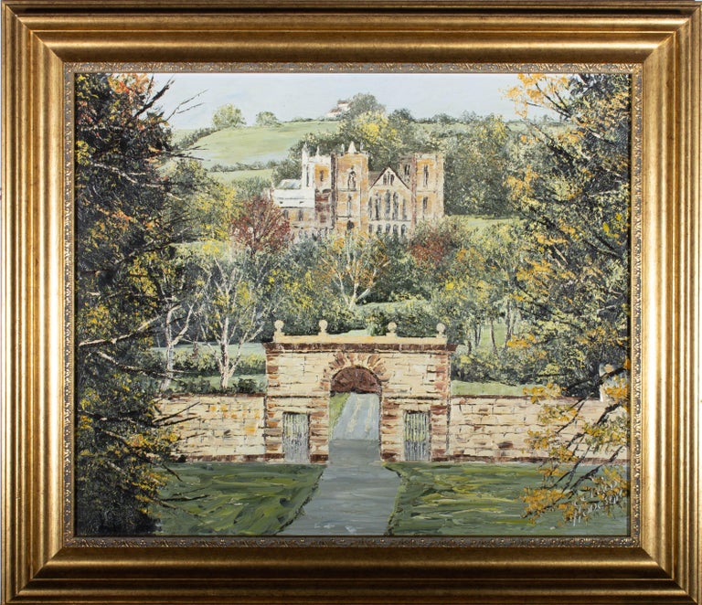 Gerald Hodgson - Gerald Hodgson (b.1942) - 1987 Oil, Ripon Cathedral ...