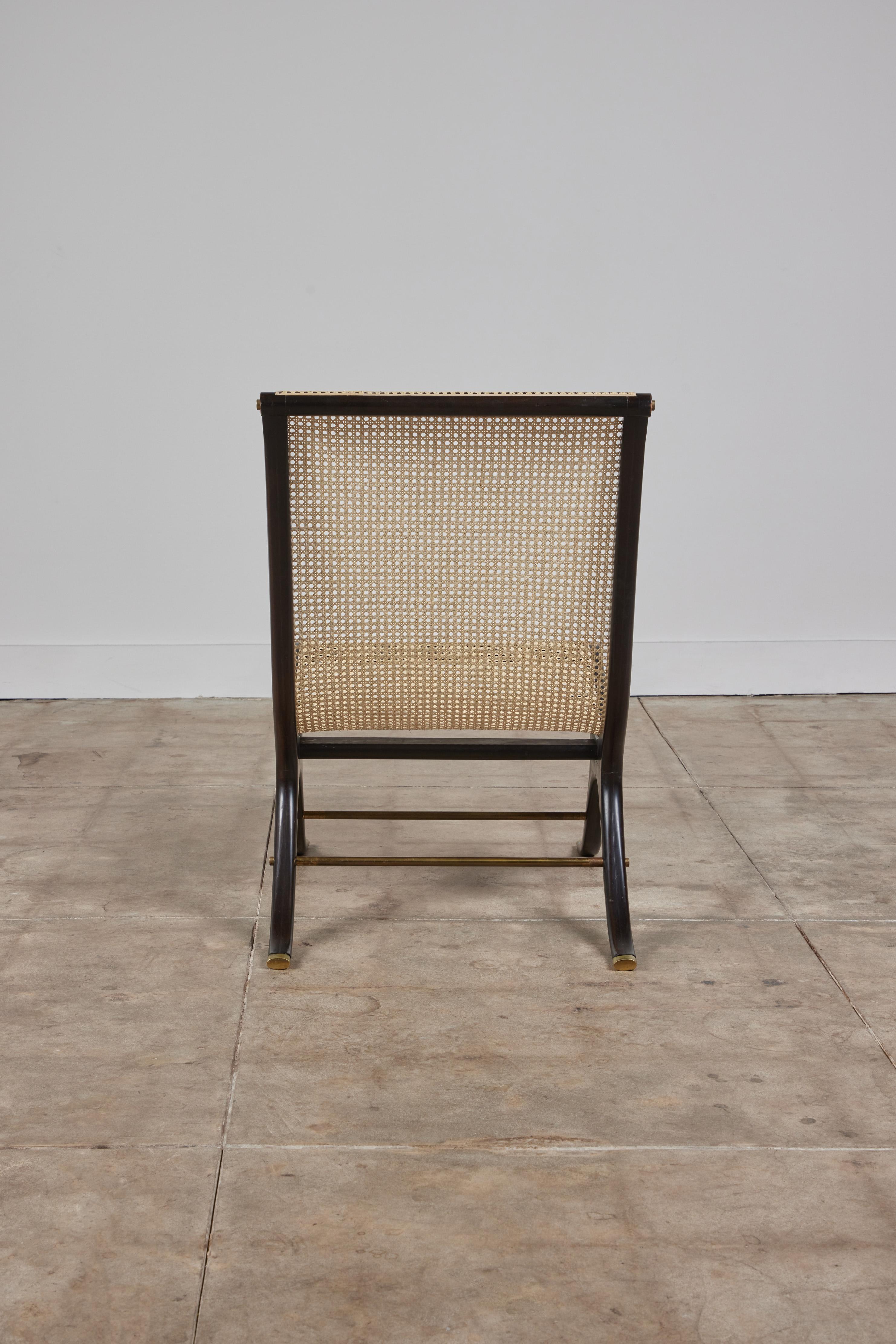 Gerald Jerome Caned Lounge Chair for Heritage For Sale at 1stDibs