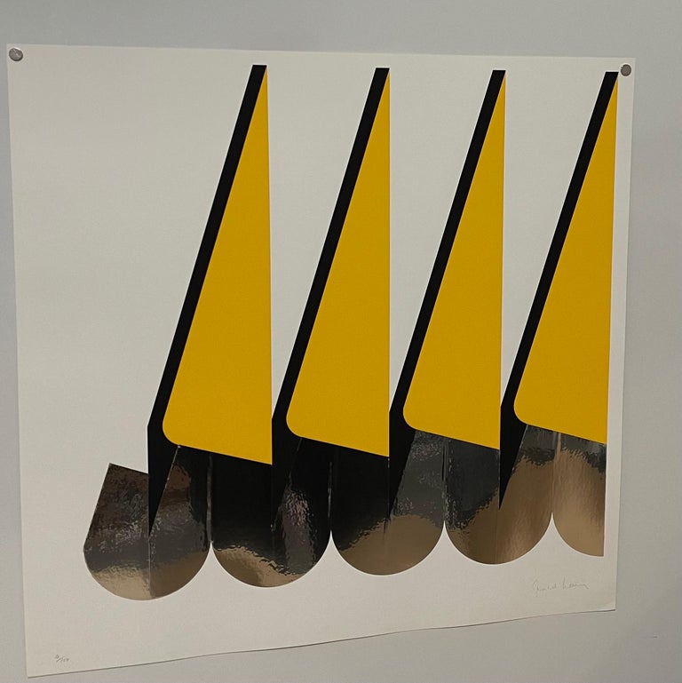 Gerald Laing - Abstract Minimalist Color Silkscreen Mylar Print Gerald ...
