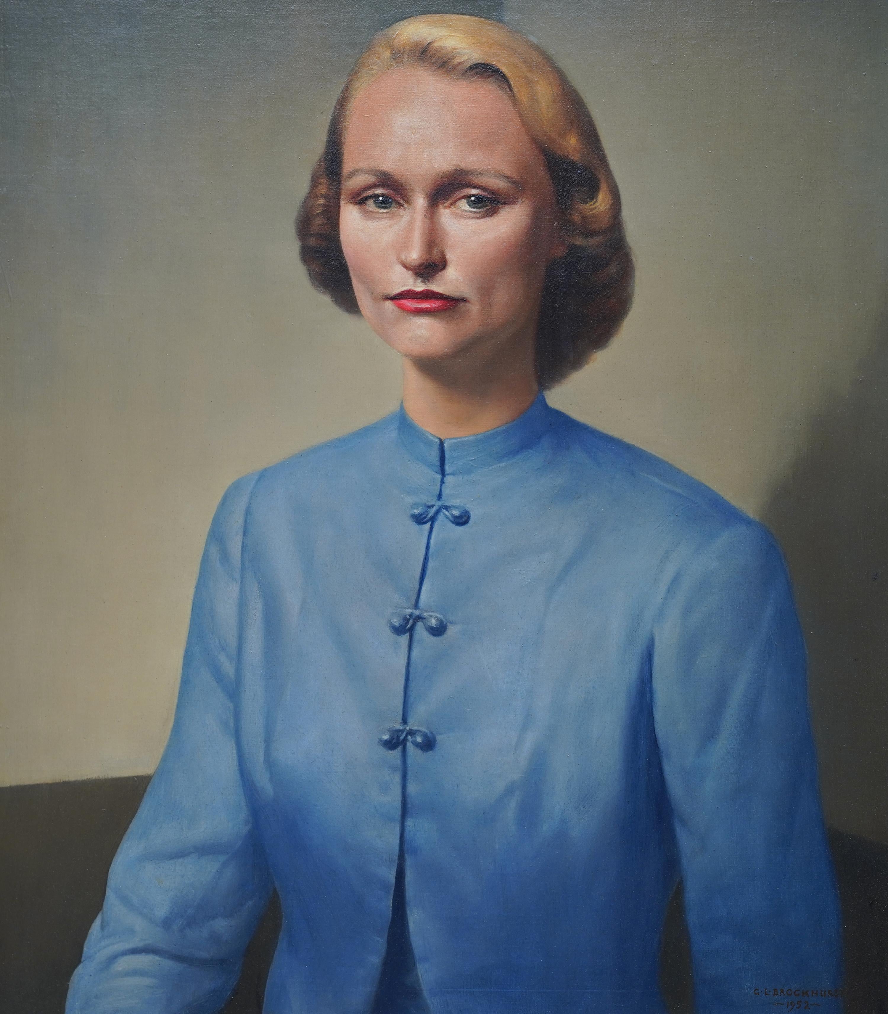 Gerald Leslie Brockhurst - Portrait of Hope G. Simpson - British 1952 ...