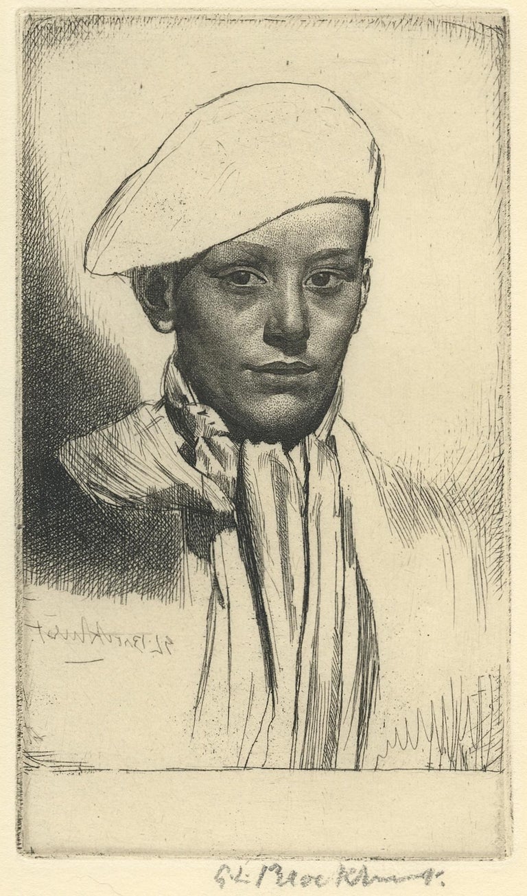 Gerald Leslie Brockhurst - Cypriano (A Basque Boy) For Sale at 1stDibs