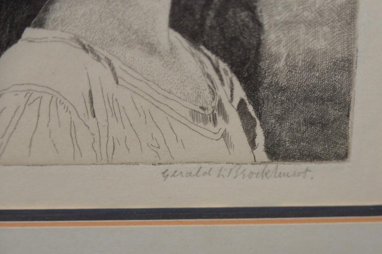 Gerald Leslie Brockhurst - Gerald Brockhurst (1890-1978) "Anais" Pencil ...