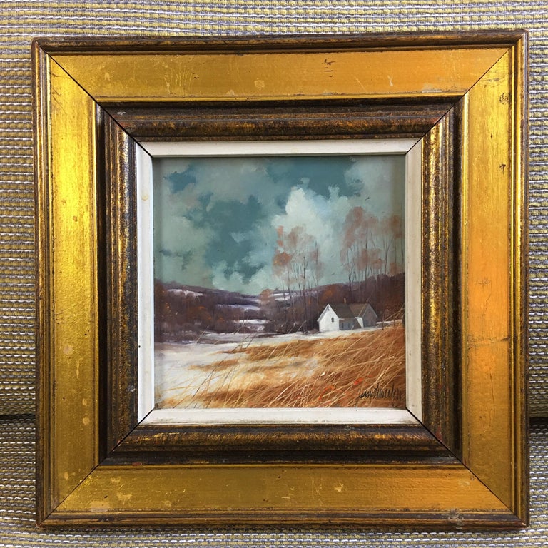 Gerald Lubeck Oil on Masonite Landscape at 1stDibs