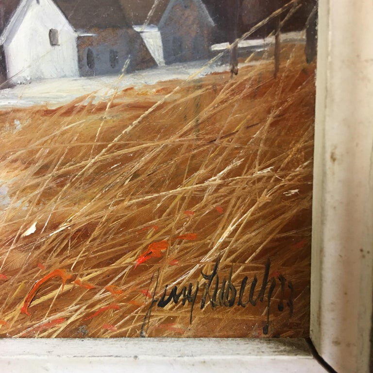 Gerald Lubeck Oil on Masonite Landscape at 1stDibs